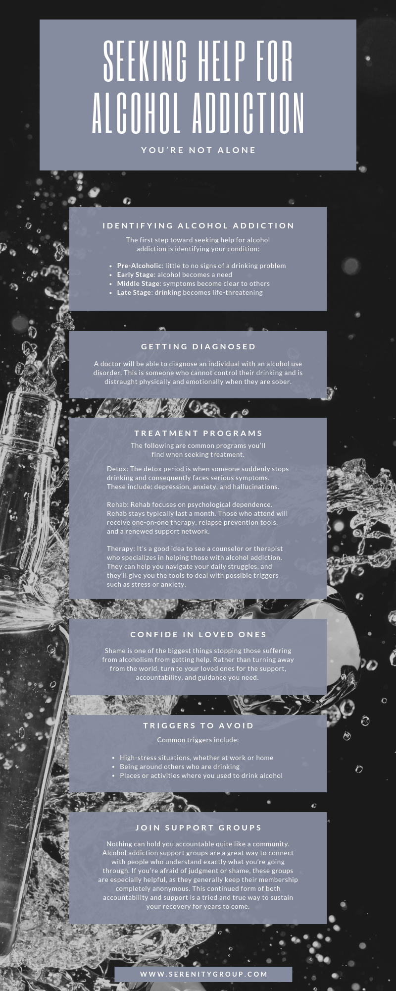 Seeking Help for Alcohol Addiction You’re Not Alone infographic ...